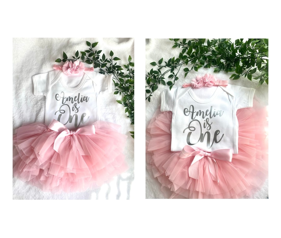 PERSONALISED Tutu Set With Matching Headband / Cake Smash Outfit / Tutu ...