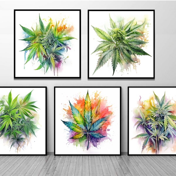 Marijuana Wall Art - Etsy