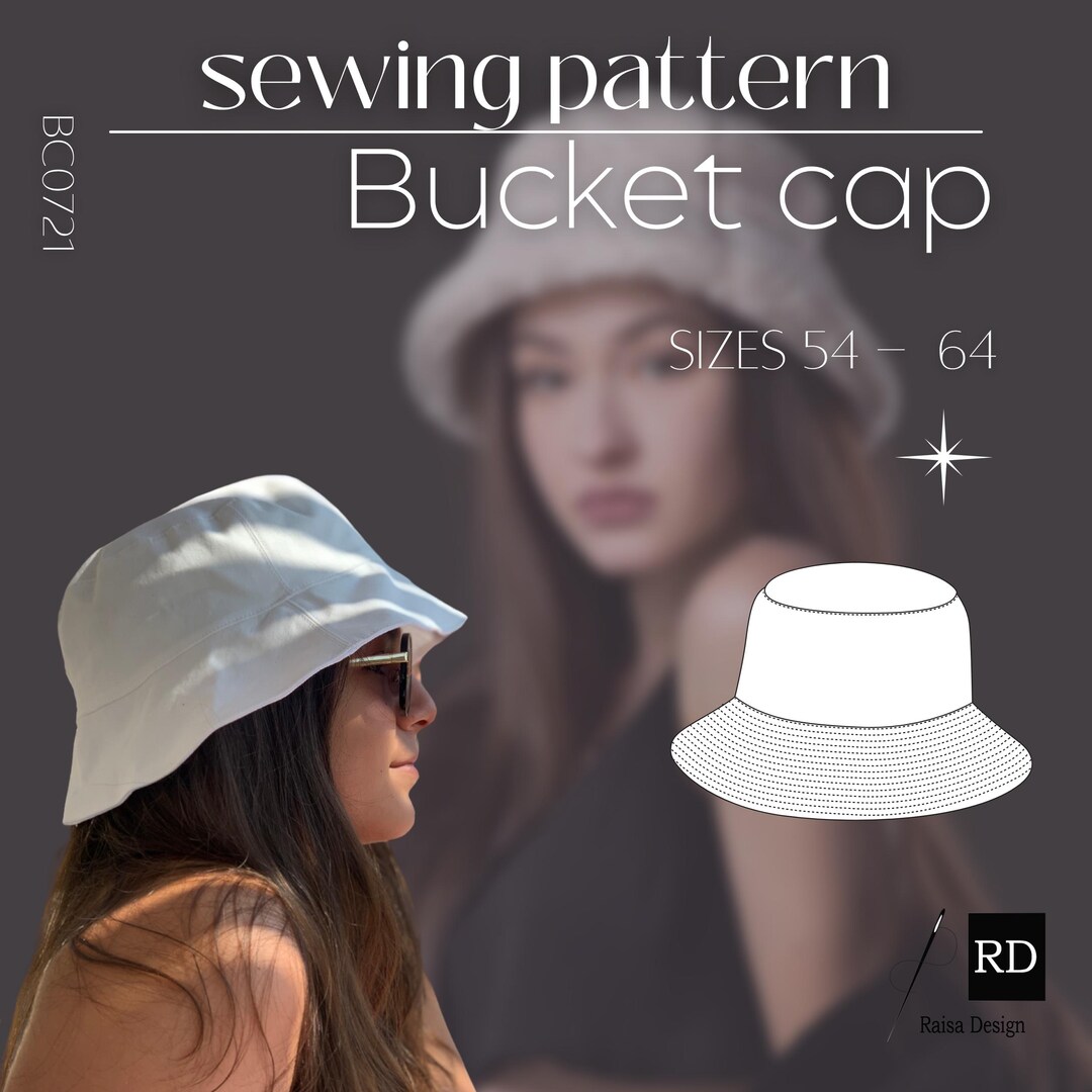 Reversible Bucket Hat Sewing Pattern: Women's Sun Hat (PDF) - Etsy