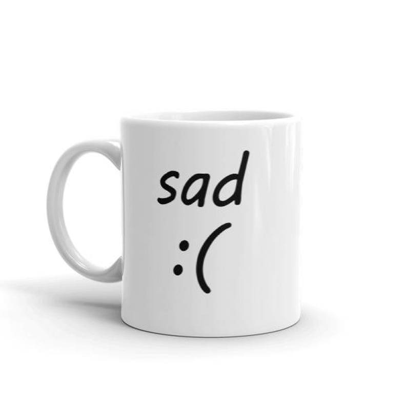SAD Coffee Mug - Etsy