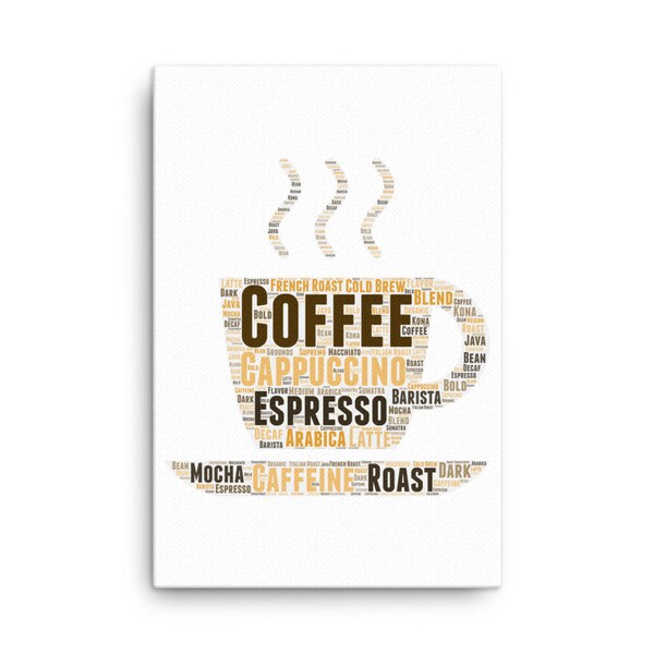 Coffee Word Art - Etsy