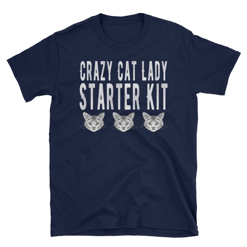 Crazy Cat Lady Starter Kit T-shirt - Etsy