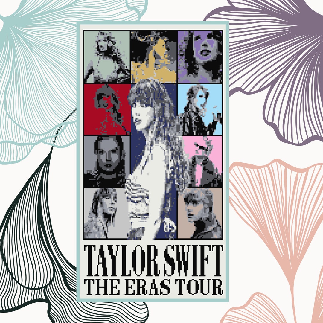Taylor Swift the Eras Tour Poster smaller Version Crochet Pattern Cross ...