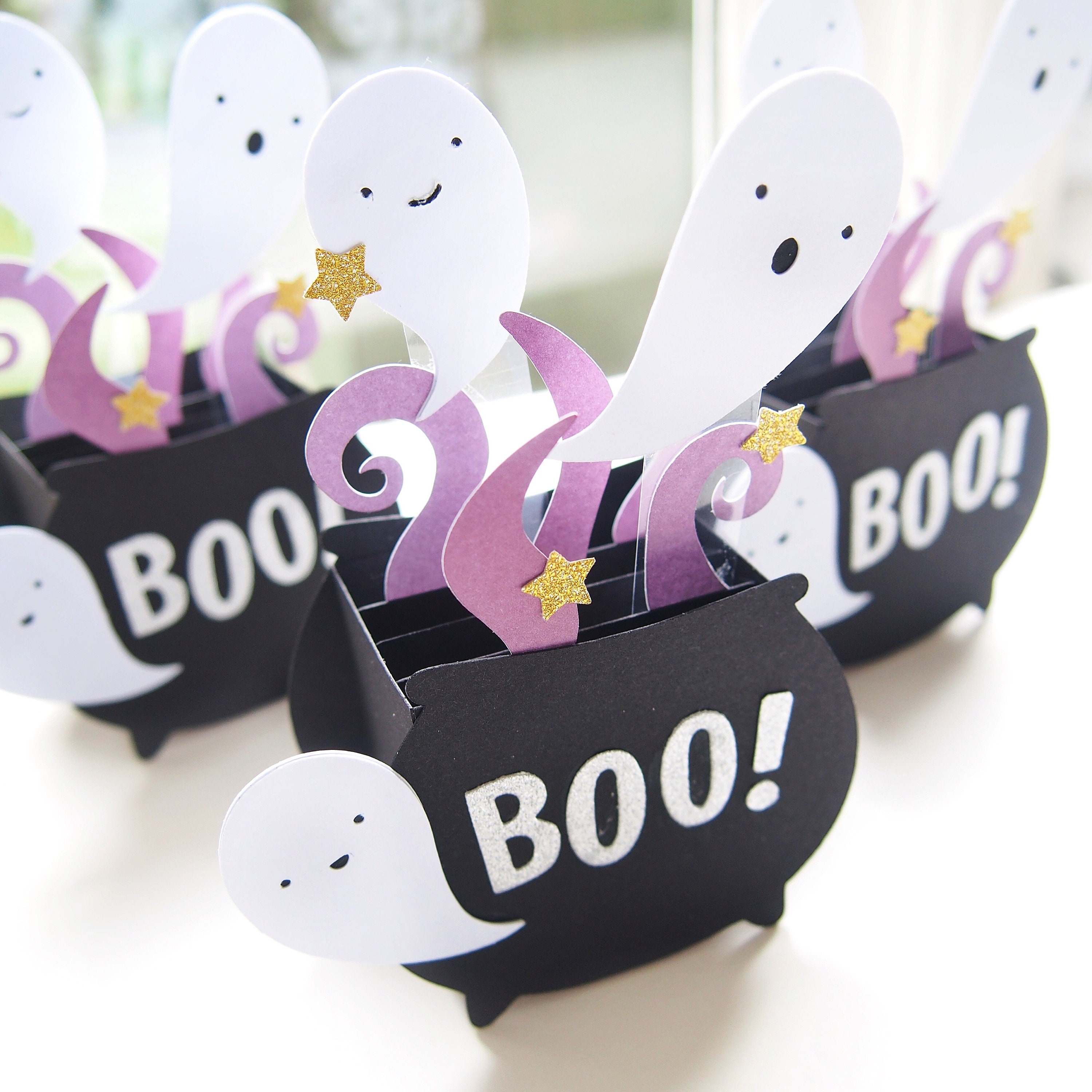 Pop-up Halloween 3D Cauldron Card Handmade | Etsy