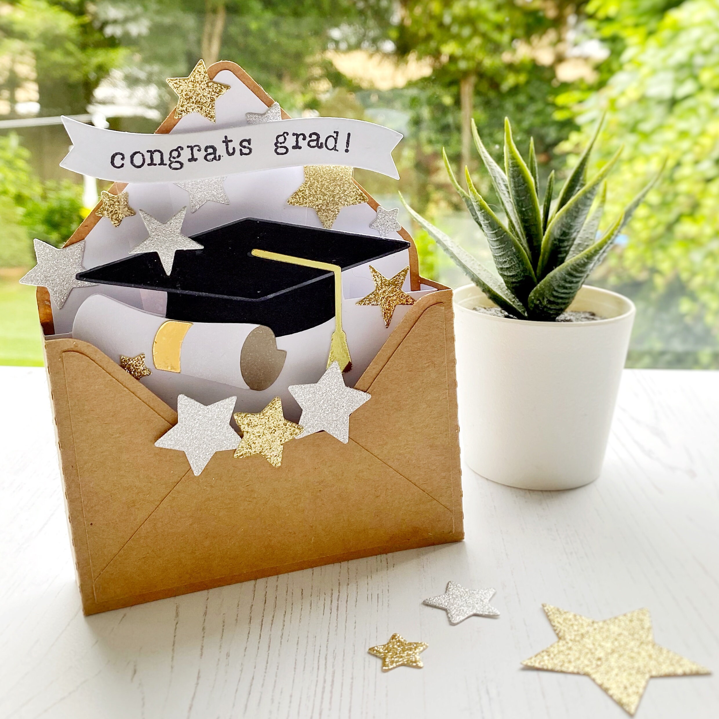 Graduation Pop-up 3D Envelope Box Card Unique Special Gift - Etsy UK