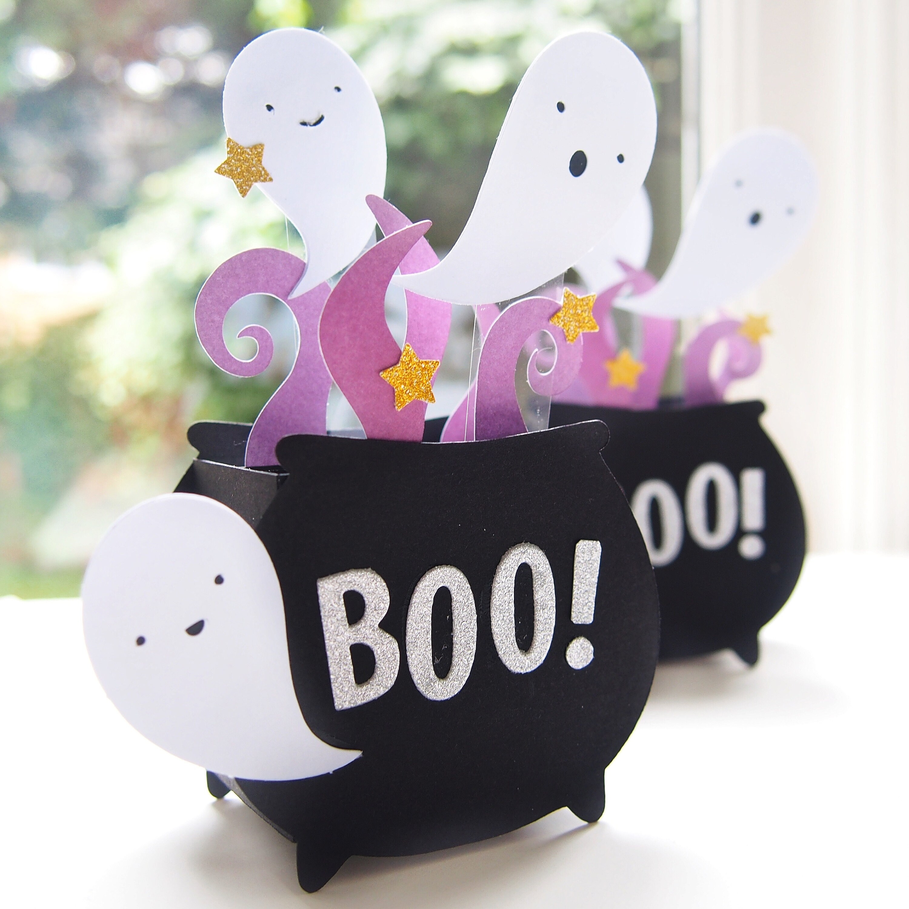 Pop-up Halloween 3D Cauldron Card Handmade | Etsy