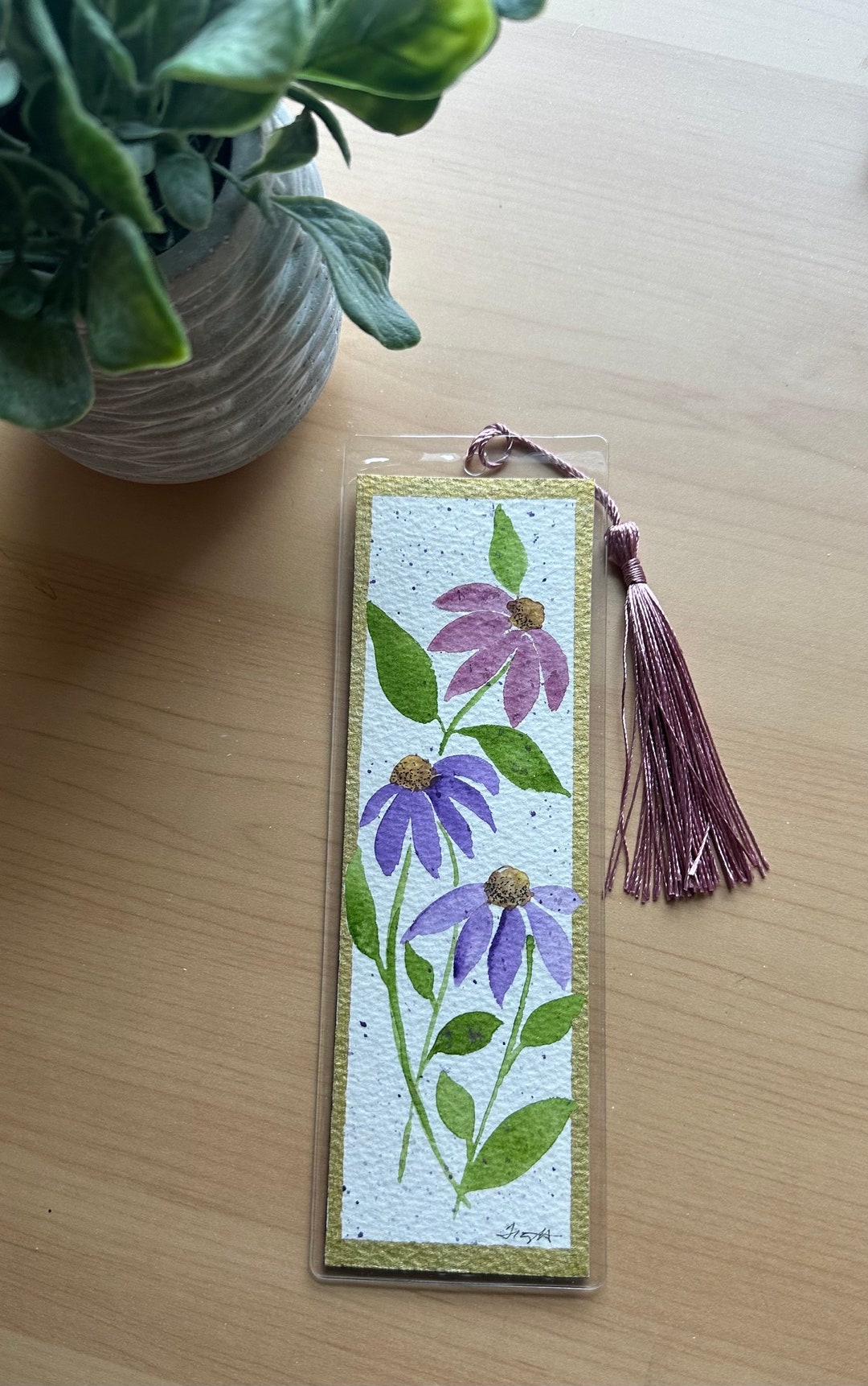 Original Watercolor Bookmark - Etsy