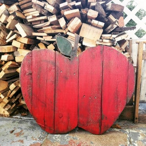 Personalized Rustic Wood Apple Sign Fall Decor Porch Decor - Etsy