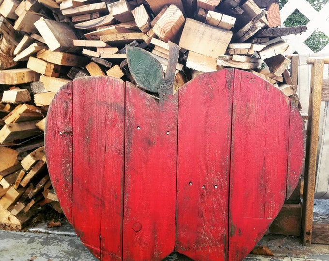 Personalized Rustic Wood Apple Sign, Fall Decor, Porch Decor, Hanging ...