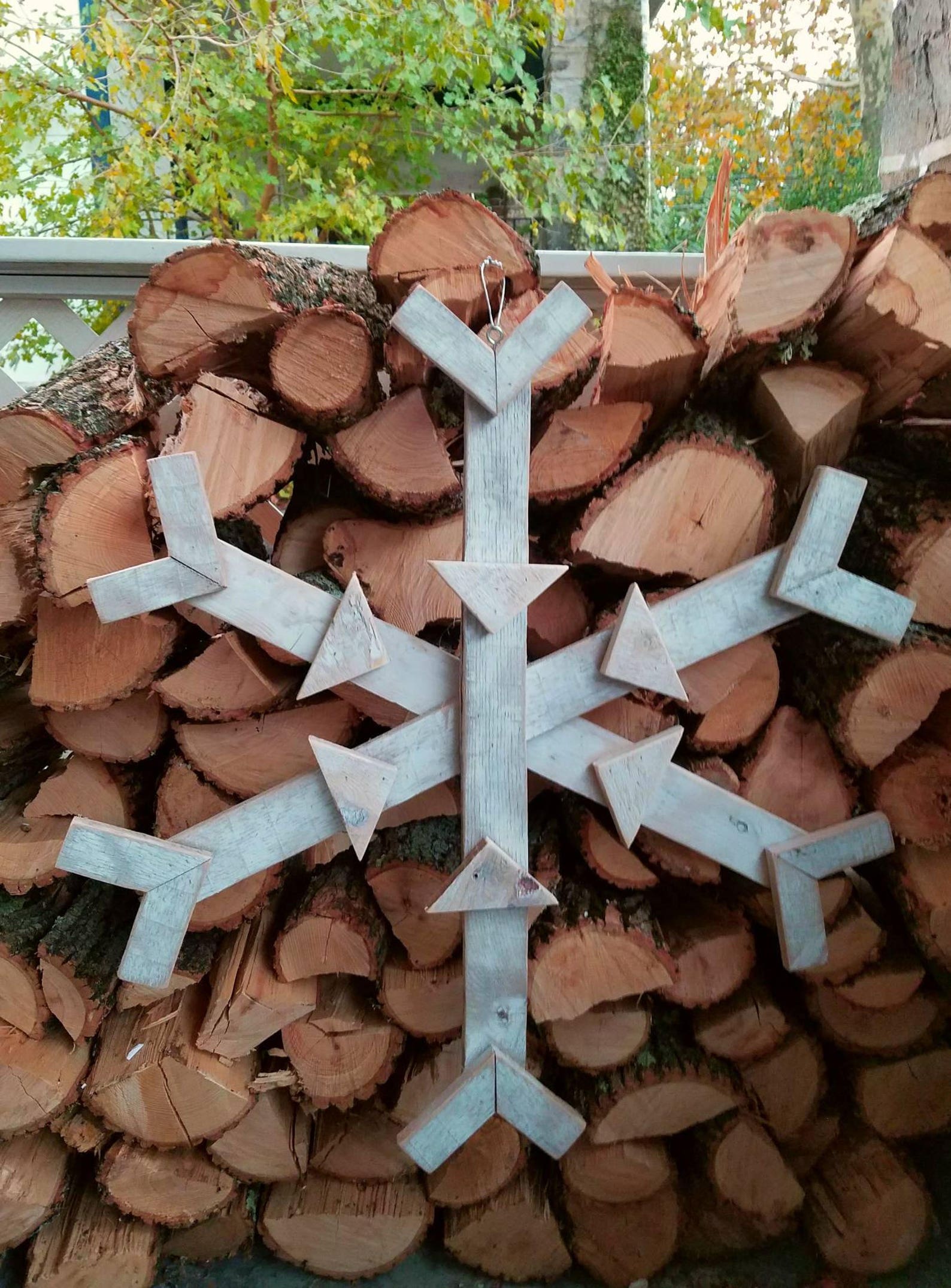 Reclaimed Wood Snowflake Pallet Snowflake Christmas Decor - Etsy