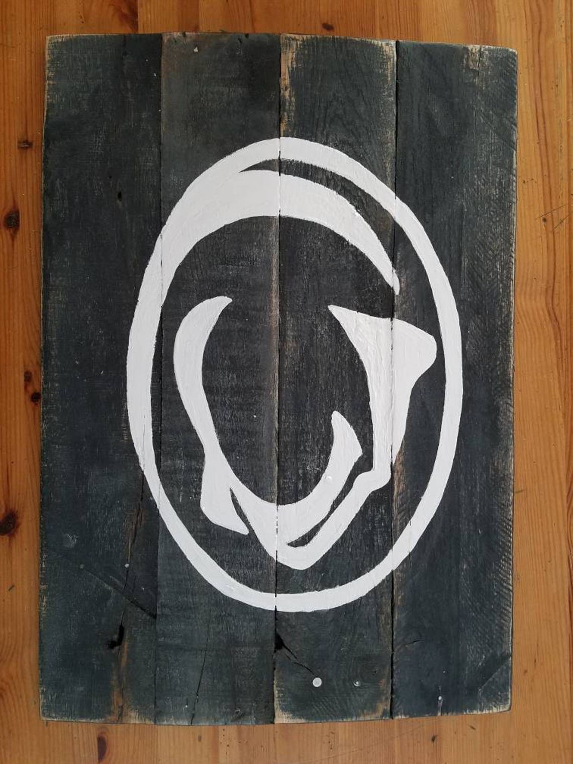 Rustic Reclaimed Wood Penn State Sign Man Cave Decor College - Etsy