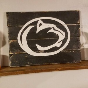 Rustic Reclaimed Wood Penn State Sign Man Cave Decor College - Etsy