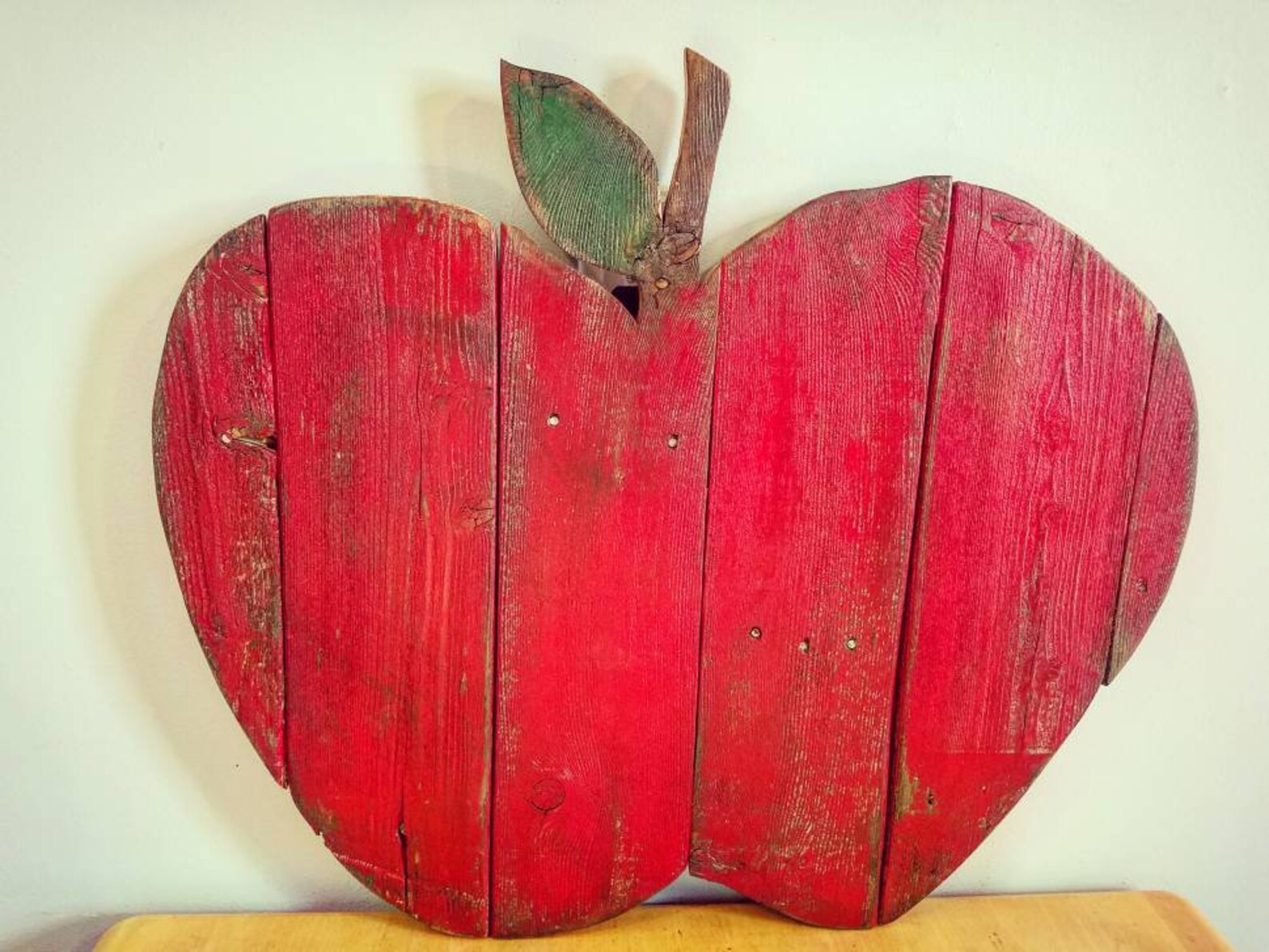 Personalized Rustic Wood Apple Sign Fall Decor Porch Decor | Etsy
