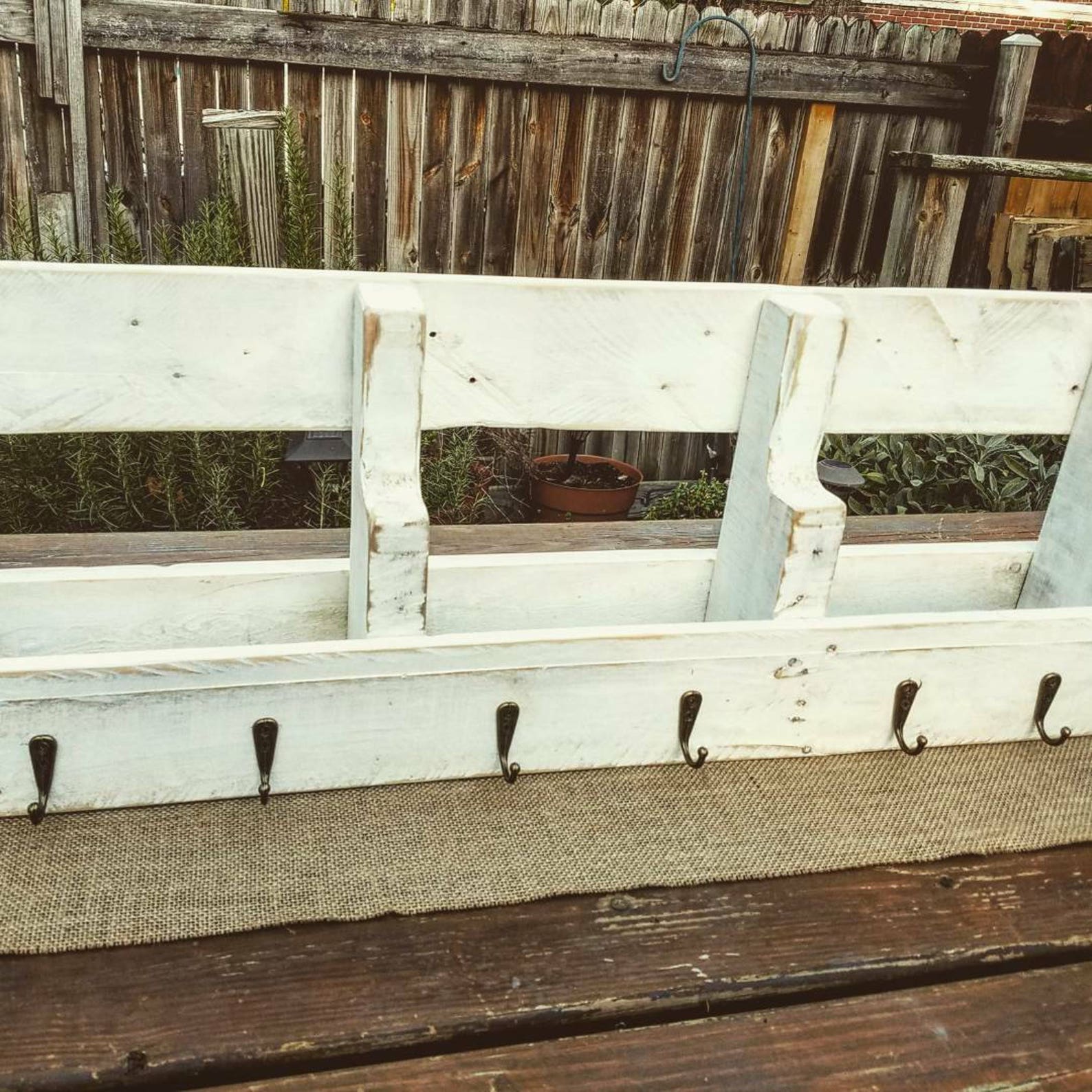 Rustic Wood Mail Organizer Kitchen Shelf Wall Mounted Three - Etsy