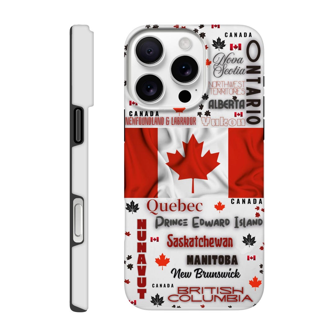 Canadian Flag iPhone Case: Provinces & Territories Tough Case - Etsy