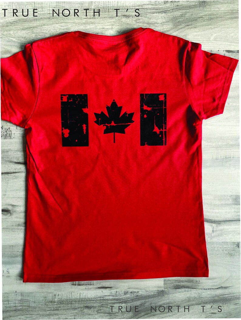 Canada Flag T-shirt, Canada T-shirt, Team Canada T-shirt, Canada Flag ...