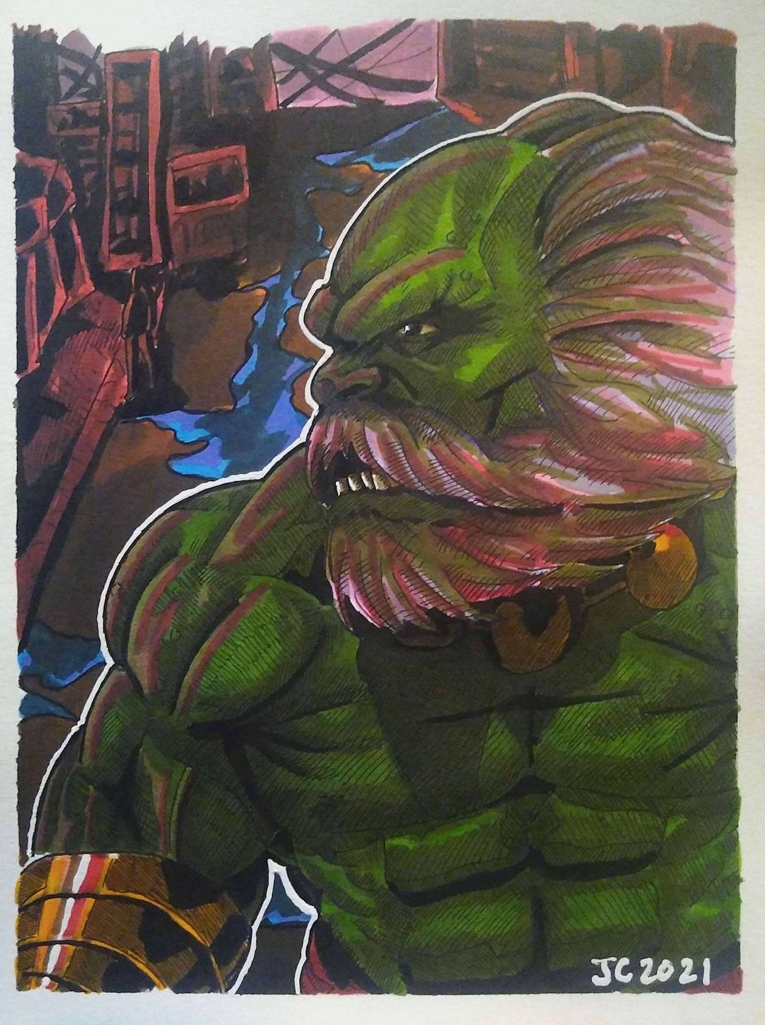 Maestro Hulk "future Imperfect" Portrait (original) - Etsy