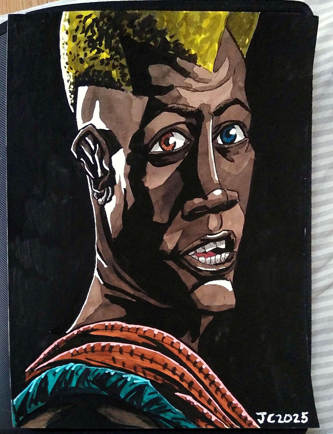 Demolition Man "simon Phoenix" Portrait (original) - Etsy