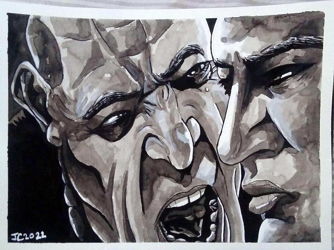 Whiplash "rushing/dragging" Fletcher & Andrew Portrait (original) - Etsy