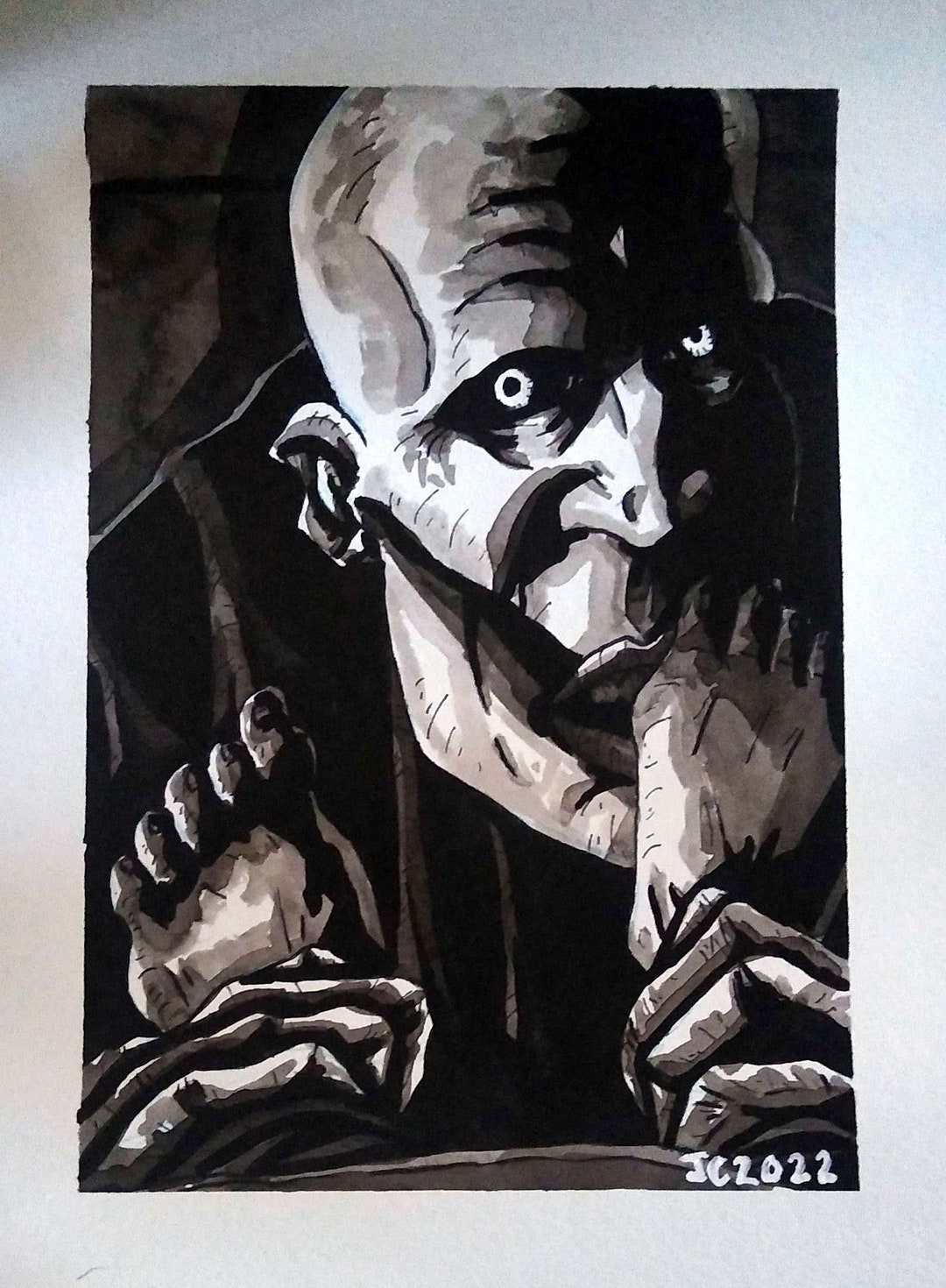 Gerald's Game you're Not Real Moonlight Man Portrait original - Etsy