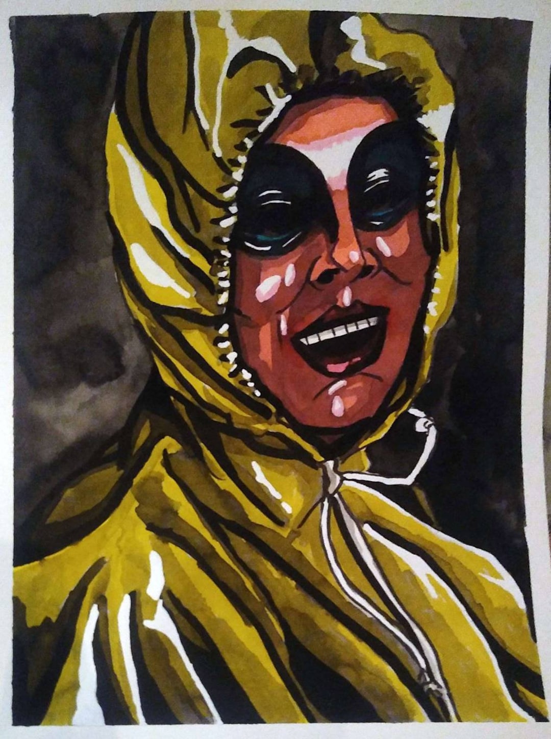 Alice Sweet Alice "yellow Raincoat" Portrait (original) - Etsy