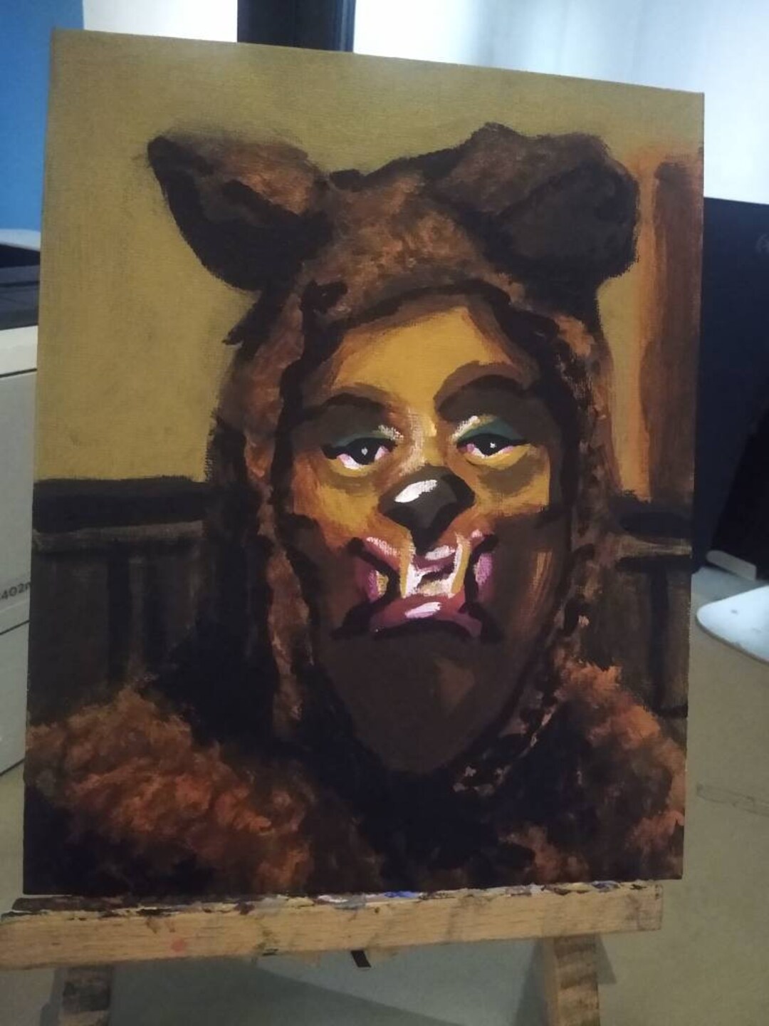 The Shining "roger the Dog Man" Portrait (original) - Etsy