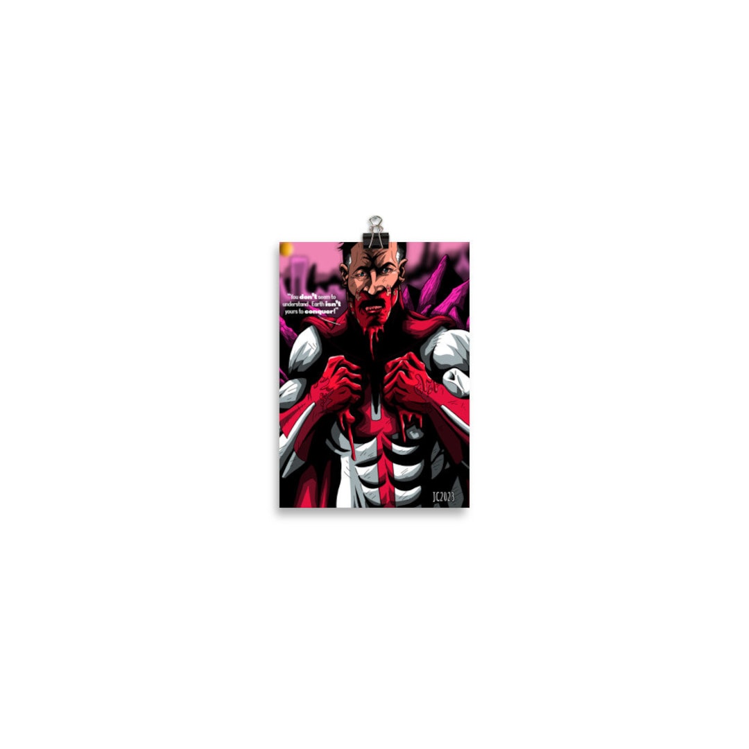 PRINTS - Invincible "bloodied" Omni-man Portrait (digital) - Etsy