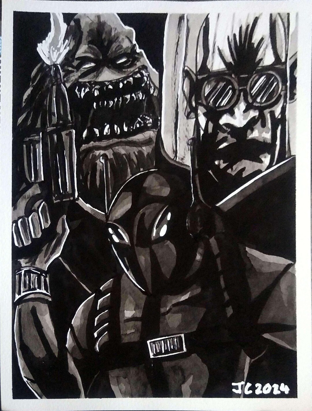 Arkham Asylum "the Inmates Running the Asylum Pt. 3" Portrait (original ...