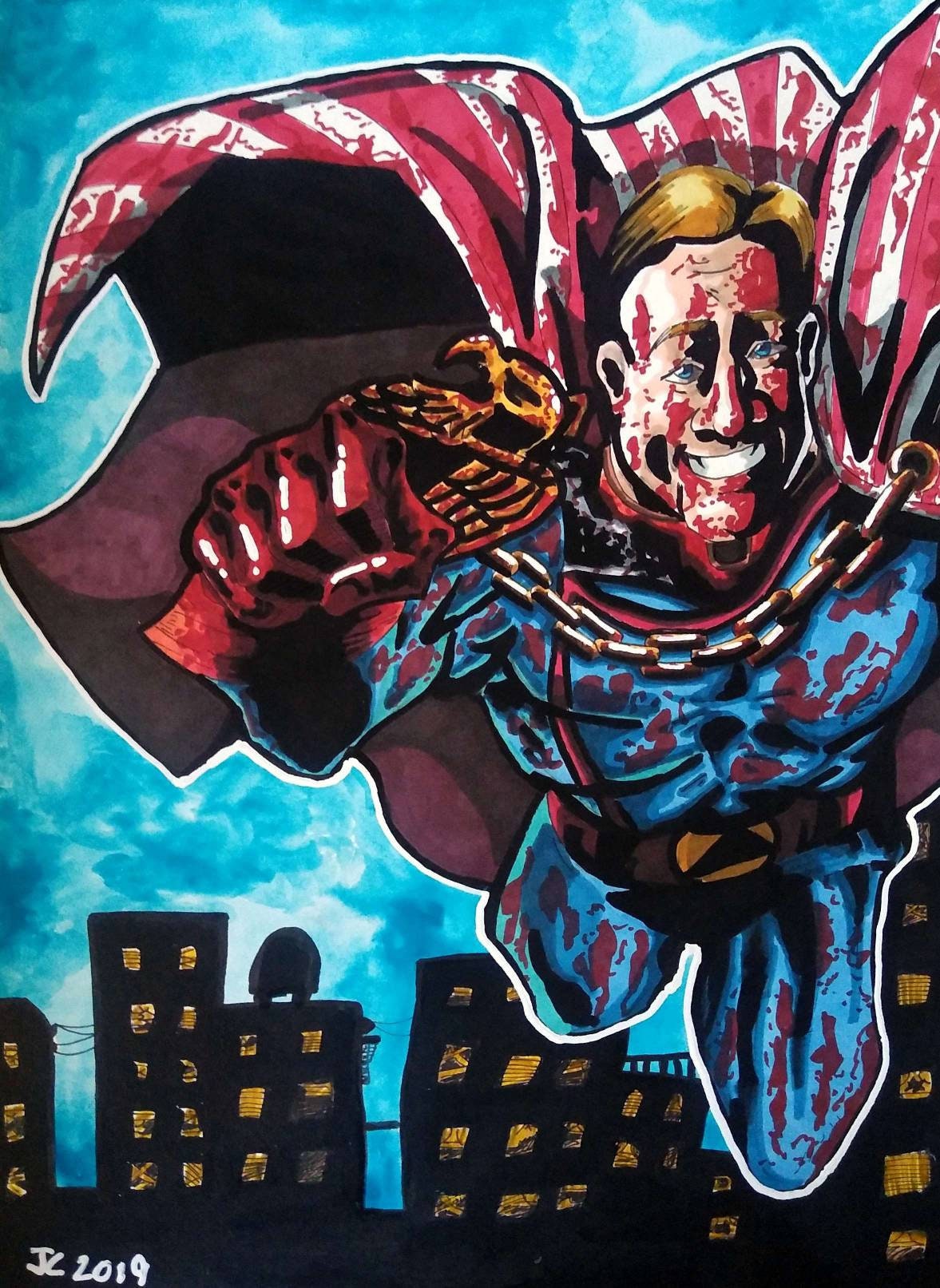 The Boys - "homelander" Portrait (original) - Etsy