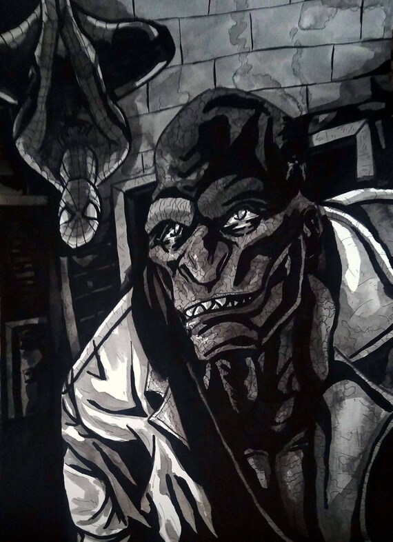 TASM along Came A Lizard Portrait original | Etsy