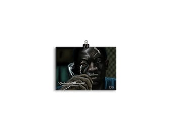 Snowfall Franklin Saint Damson Idris Digital Print Poster Wall Art Set ...