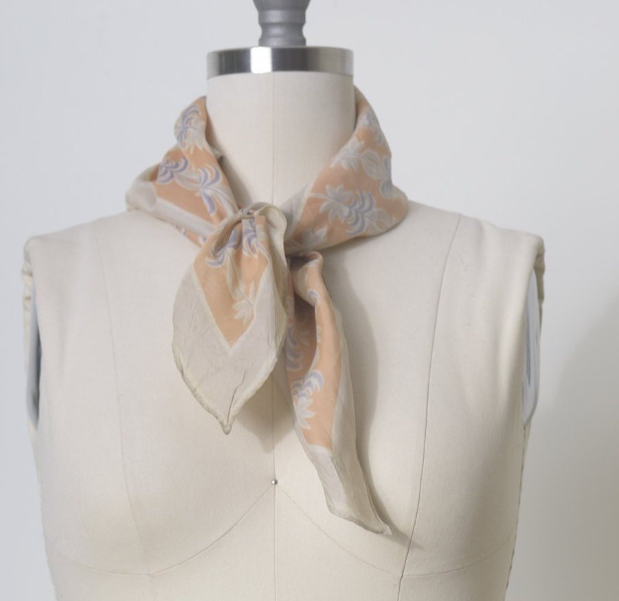 Neck Kerchief, Womens Kerchief, Head Kerchief, Hand Kerchief, Vintage ...