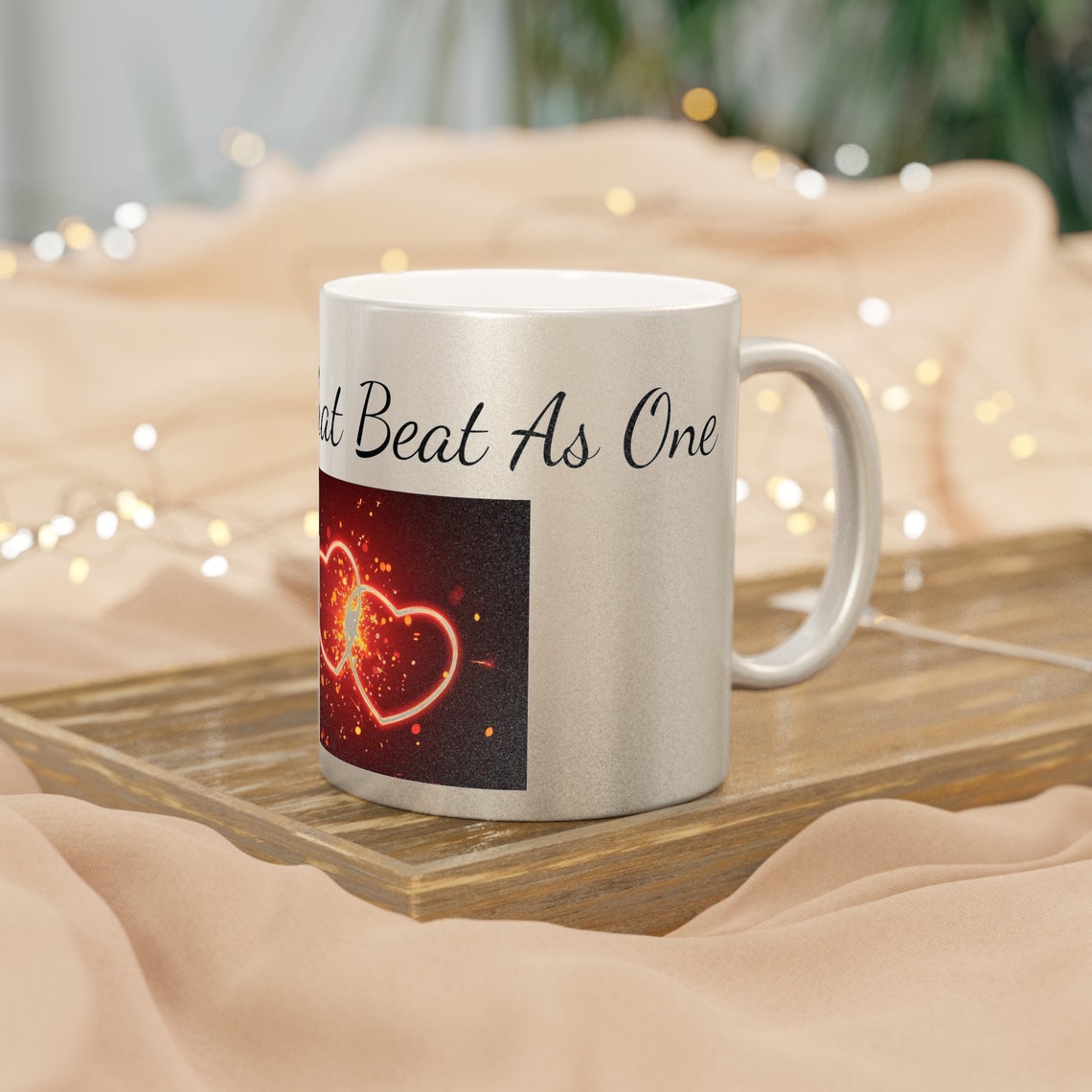 Metallic Mug silvergold - Etsy