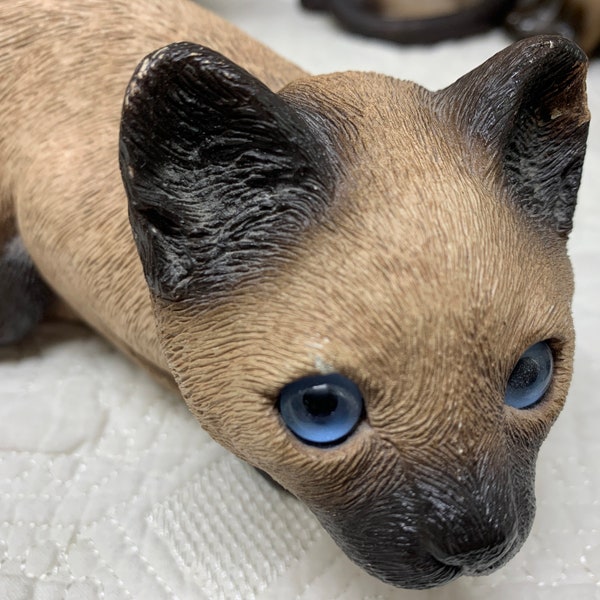 Siamese Cat Statue - Etsy