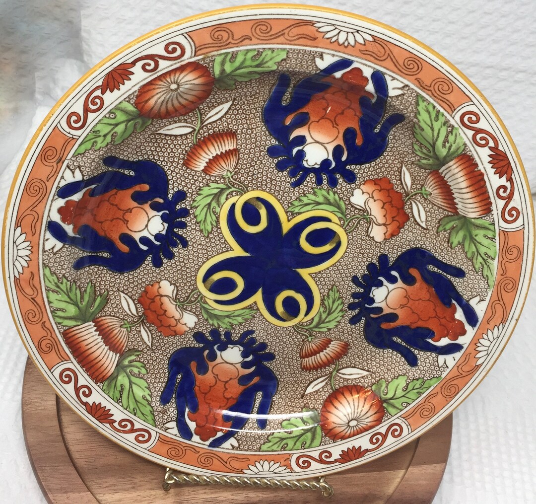 Antique Wedgwood Etruria Decorative Imari A6621 Cabinet Dinner Plate ...