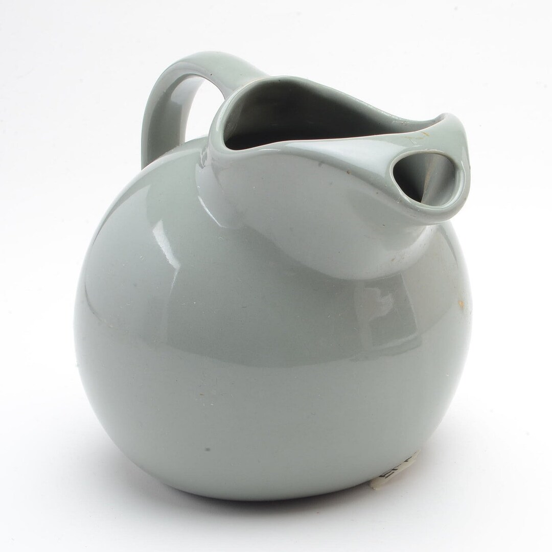 HALL Midcentury #633 Sea Salt Grey Tilt Ball Pitcher, Vintage Stoneware ...