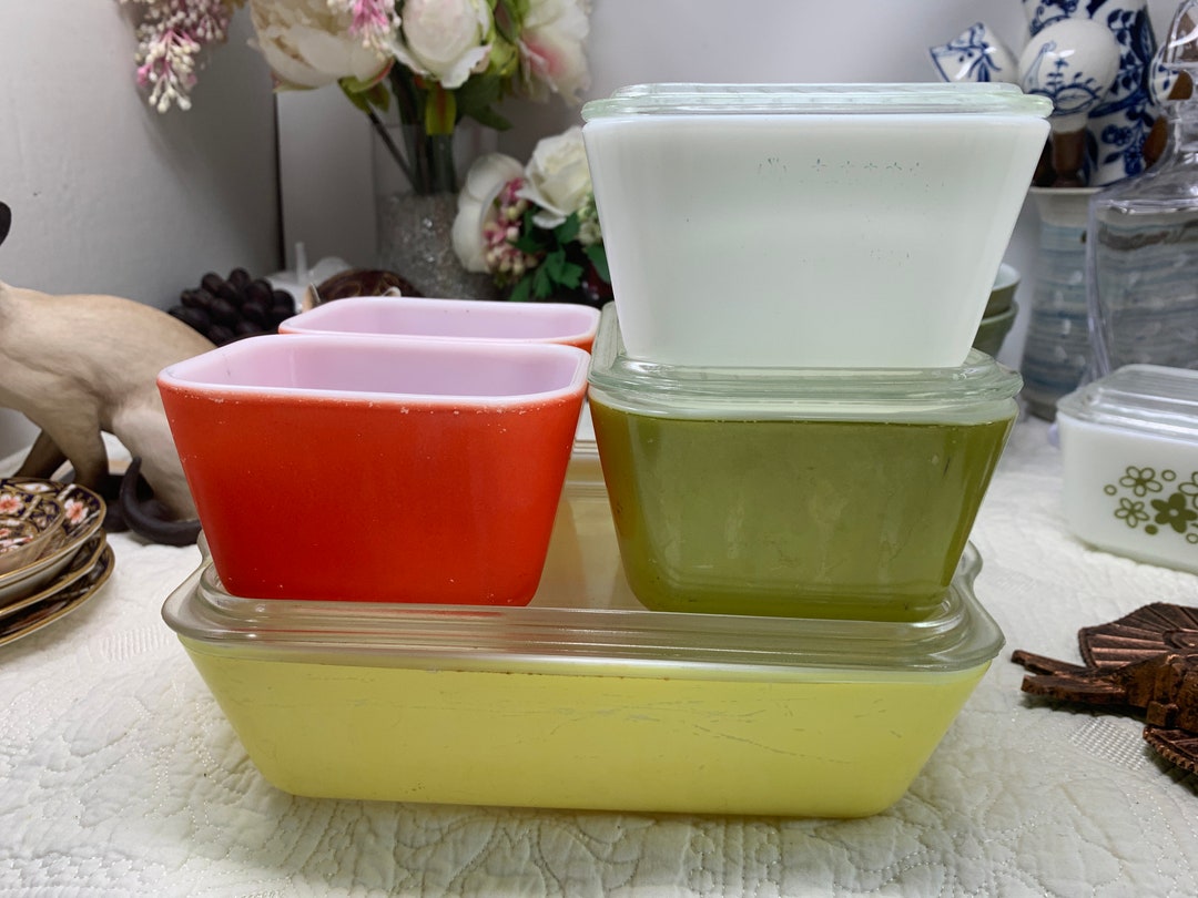 Vintage Pyrex Refrigerator Dishes Refrigerator Storage Oven - Etsy