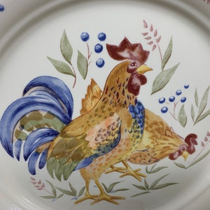 Corelle Impressions Country Morning Roosters Cream/beige Ground ...