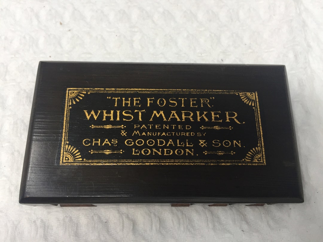 Victorian Hardwood “the Foster” Whist Marker, Patented & Manufactured ...
