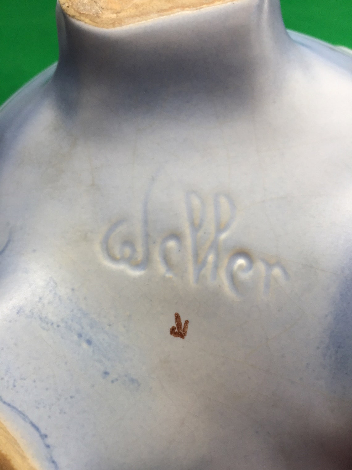 Art Deco Planter Weller Pottery Signed Blue Panella Art Deco - Etsy