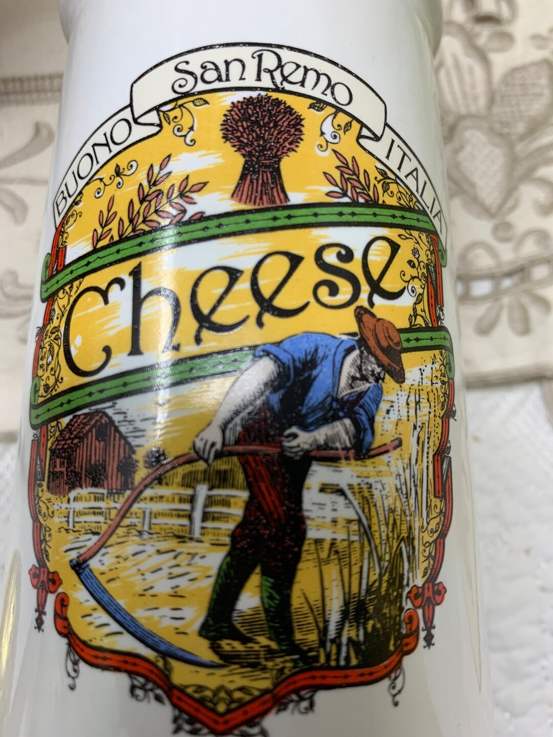 Vintage Ceramic Cheese Shaker Circa 1980s, Harvester Toscane Italia ...