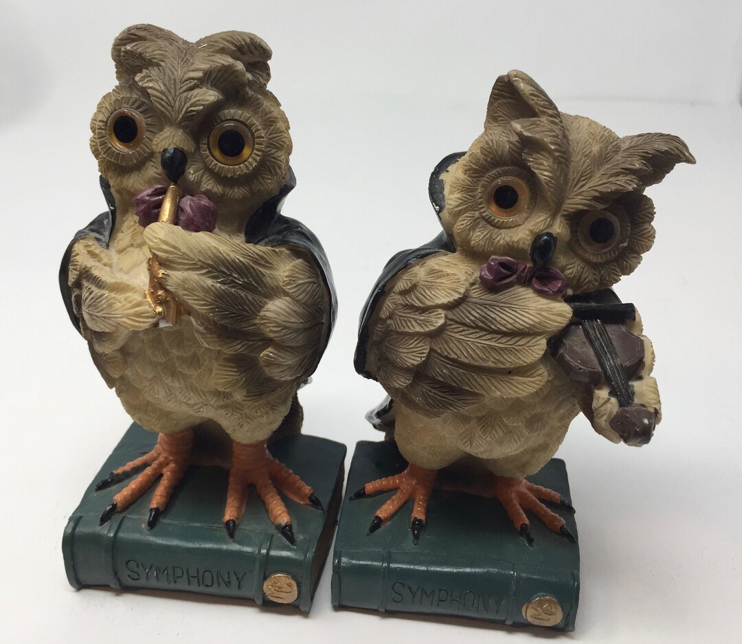 Owls Philharmonic Orchestra, Musical Owls Symphony Bookends, Tux and ...