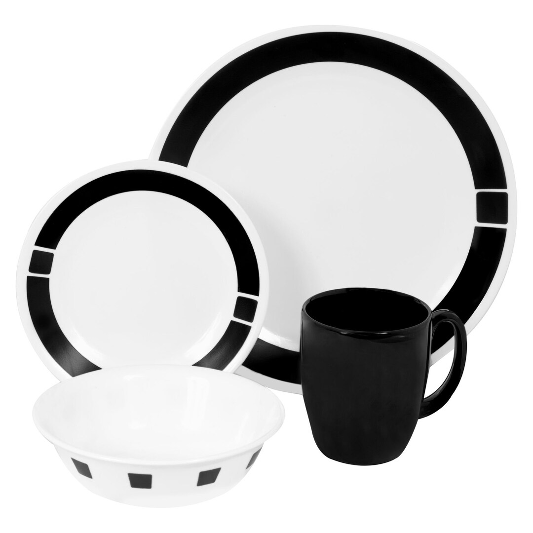 Urban Black Corelle, Replacement Corelle Urban Black Pattern ...
