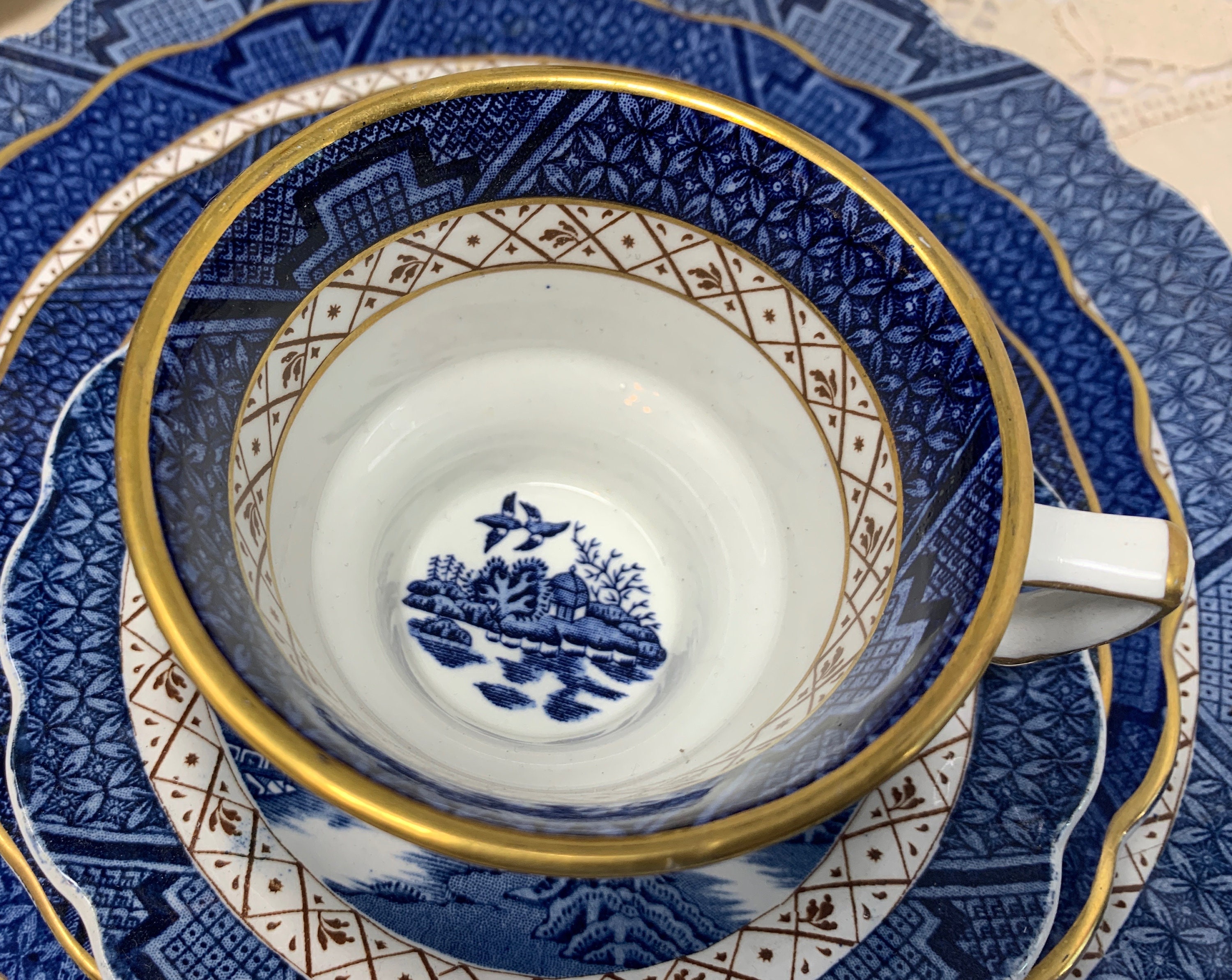 Booths Real Old Willow Blue Opaque Silicon China Booths Real - Etsy