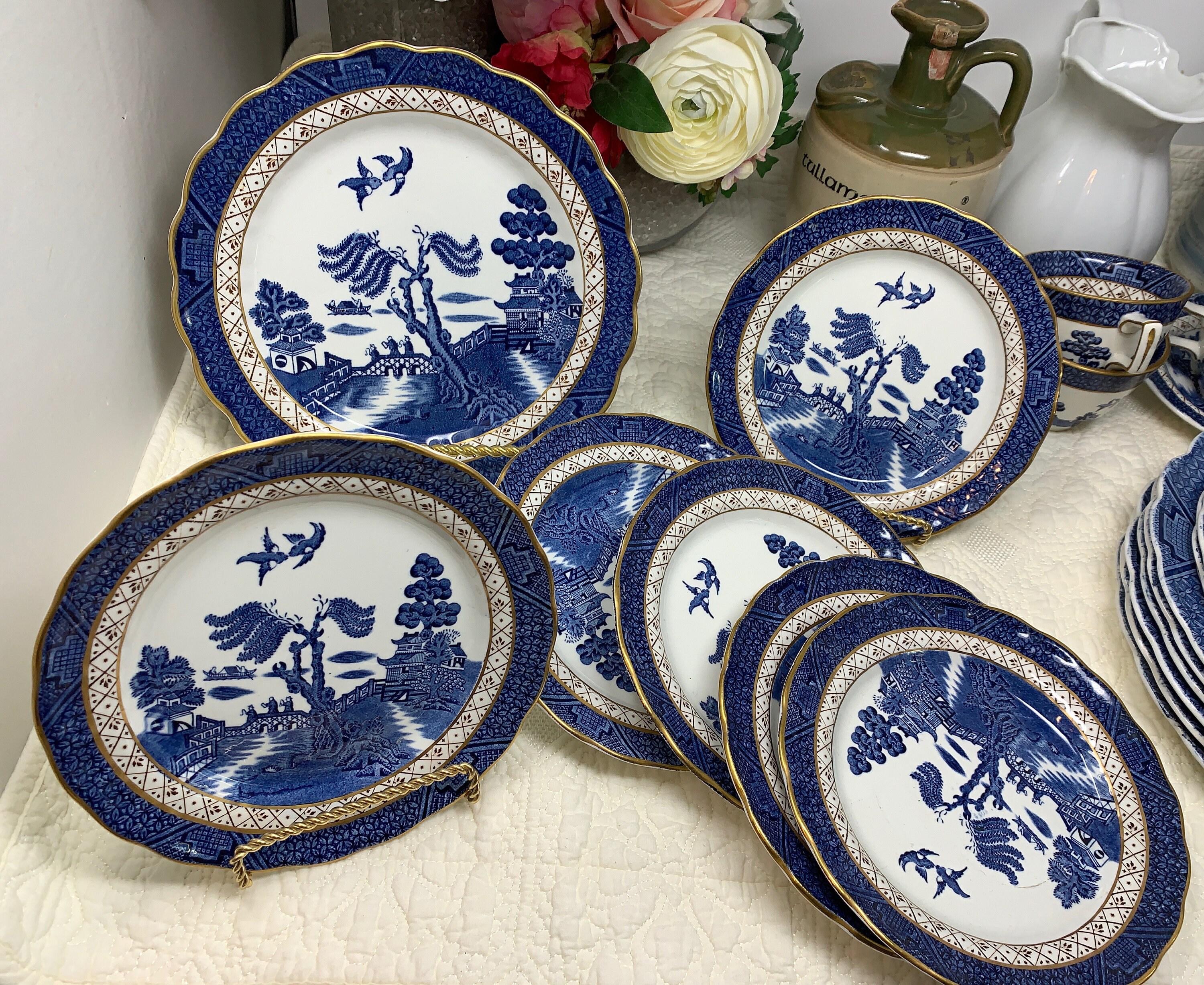 Booths Real Old Willow Blue Opaque Silicon China Booths Real - Etsy