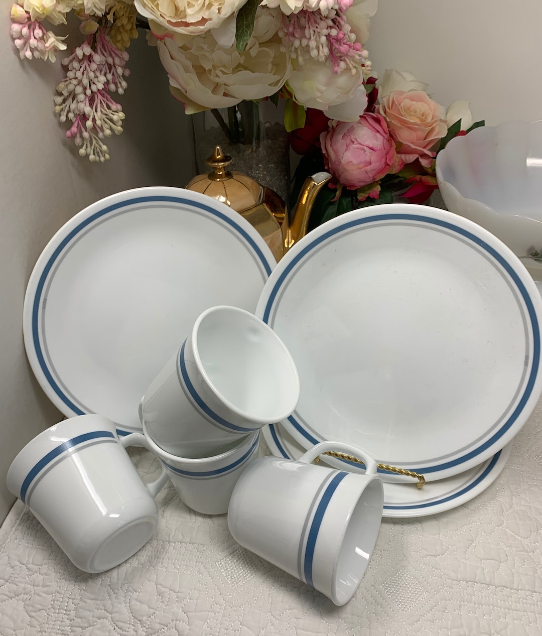 Corelle Slate 1980s Pattern, Dimension Four Livingware Slate Dinnerware ...