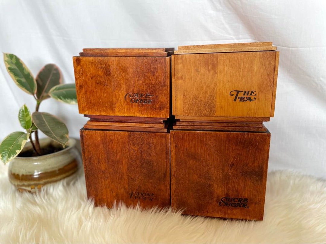 Beautiful Handcrafted Baribocraft Canadian Maple Canister Set, High ...