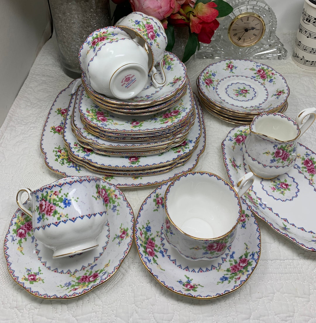 Petit Point Bone China by Royal Albert Circa 1930s to 2001 - Etsy