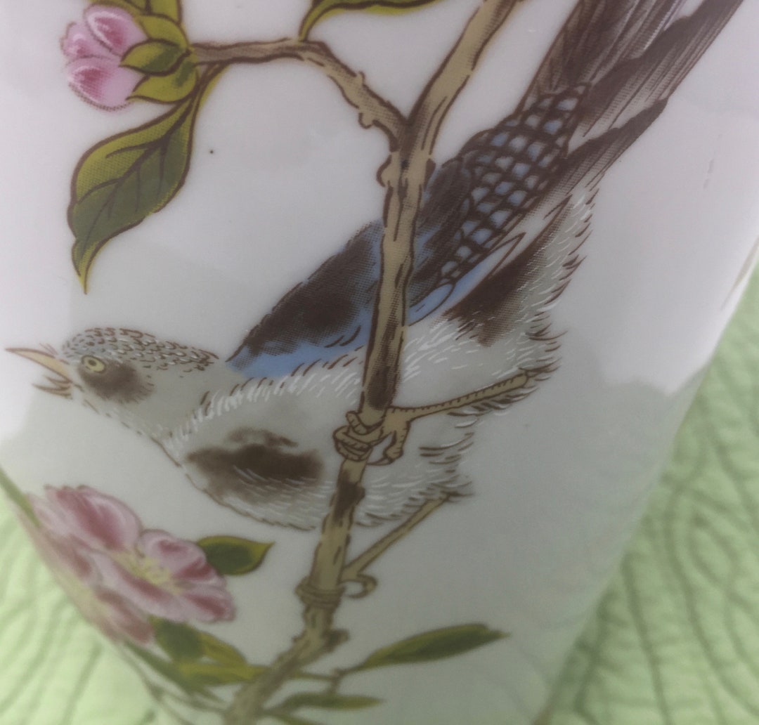 Vintage Oviform Hand Painted Porcelain Enamel Decorated Urn-shaped Vase ...