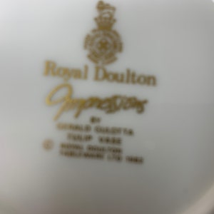 Tulip Vase by Royal Doulton, Impressions Series Designed by Gerald ...